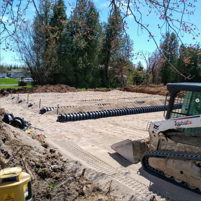 Shallow Buried Trench Leaching Beds - Alpha Ex - Ontario Septic Experts