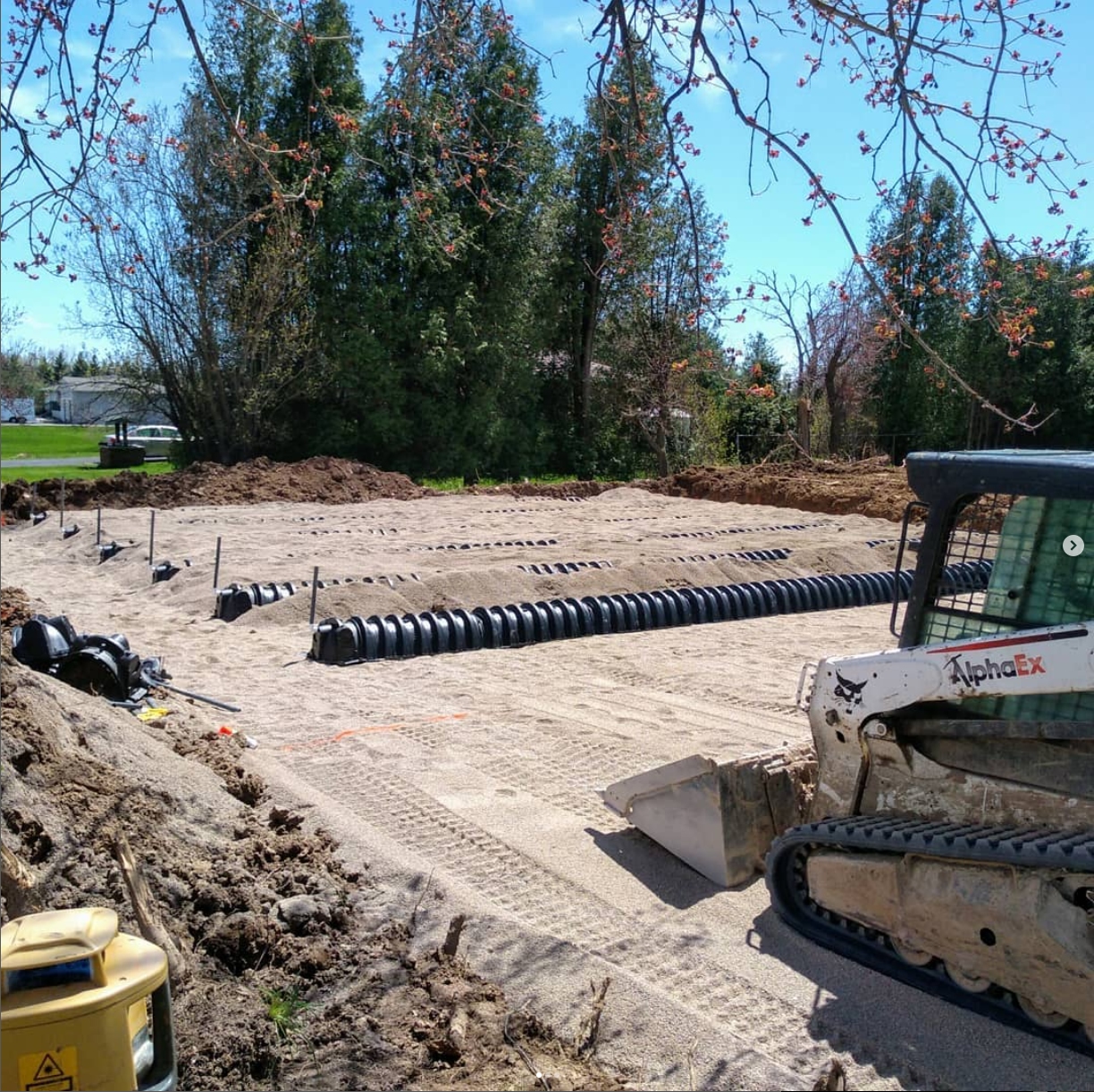 Shallow Buried Trench Leaching Beds - Alpha Ex - Ontario Septic Experts