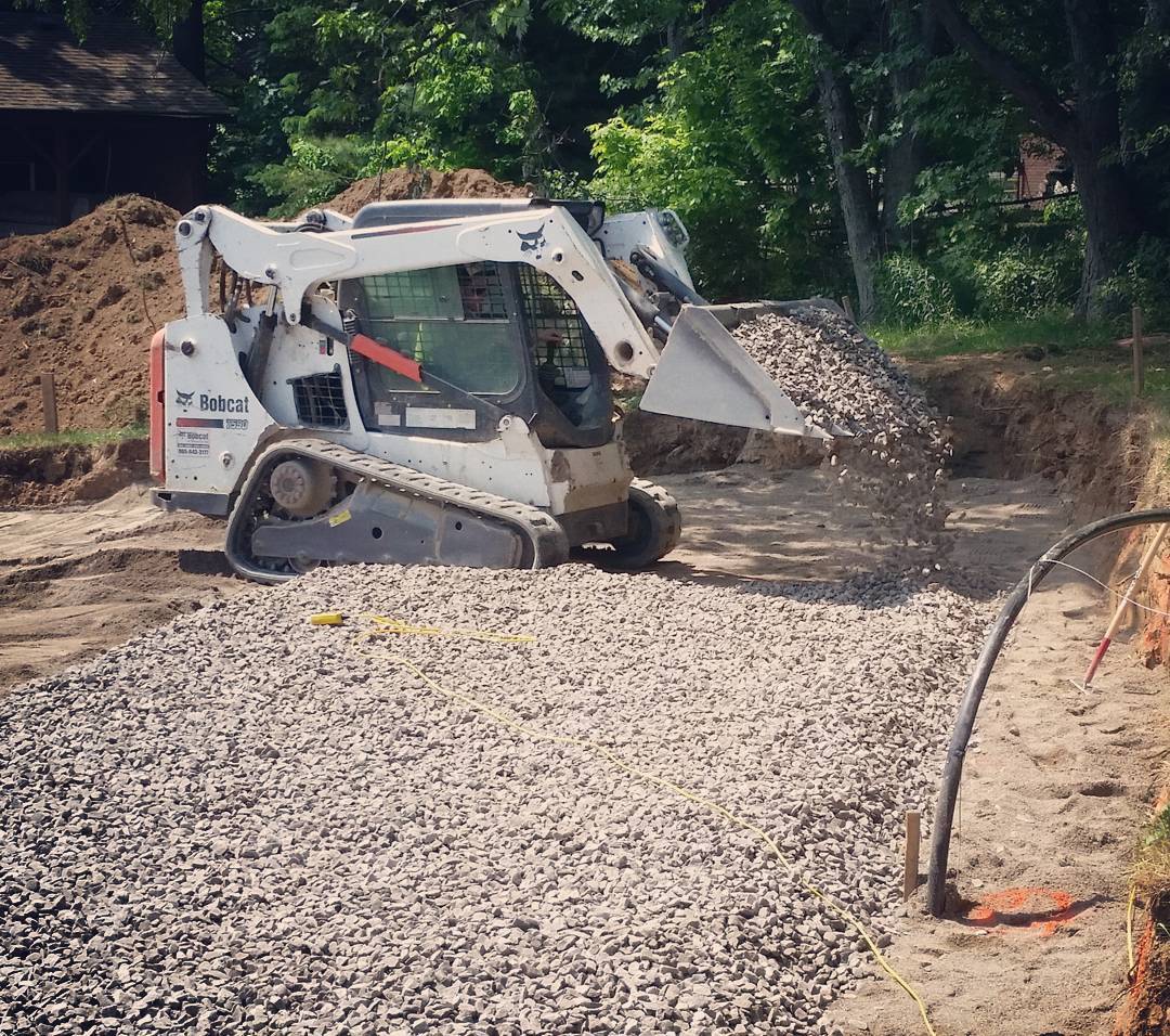 Stone Layer Installation for Type A Leaching Bed - Alpha Ex - Ontario ...